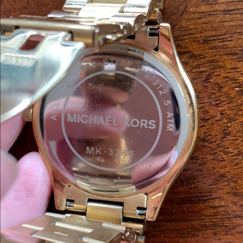 Michael Kors Gold And Teal Face Watch - Gem